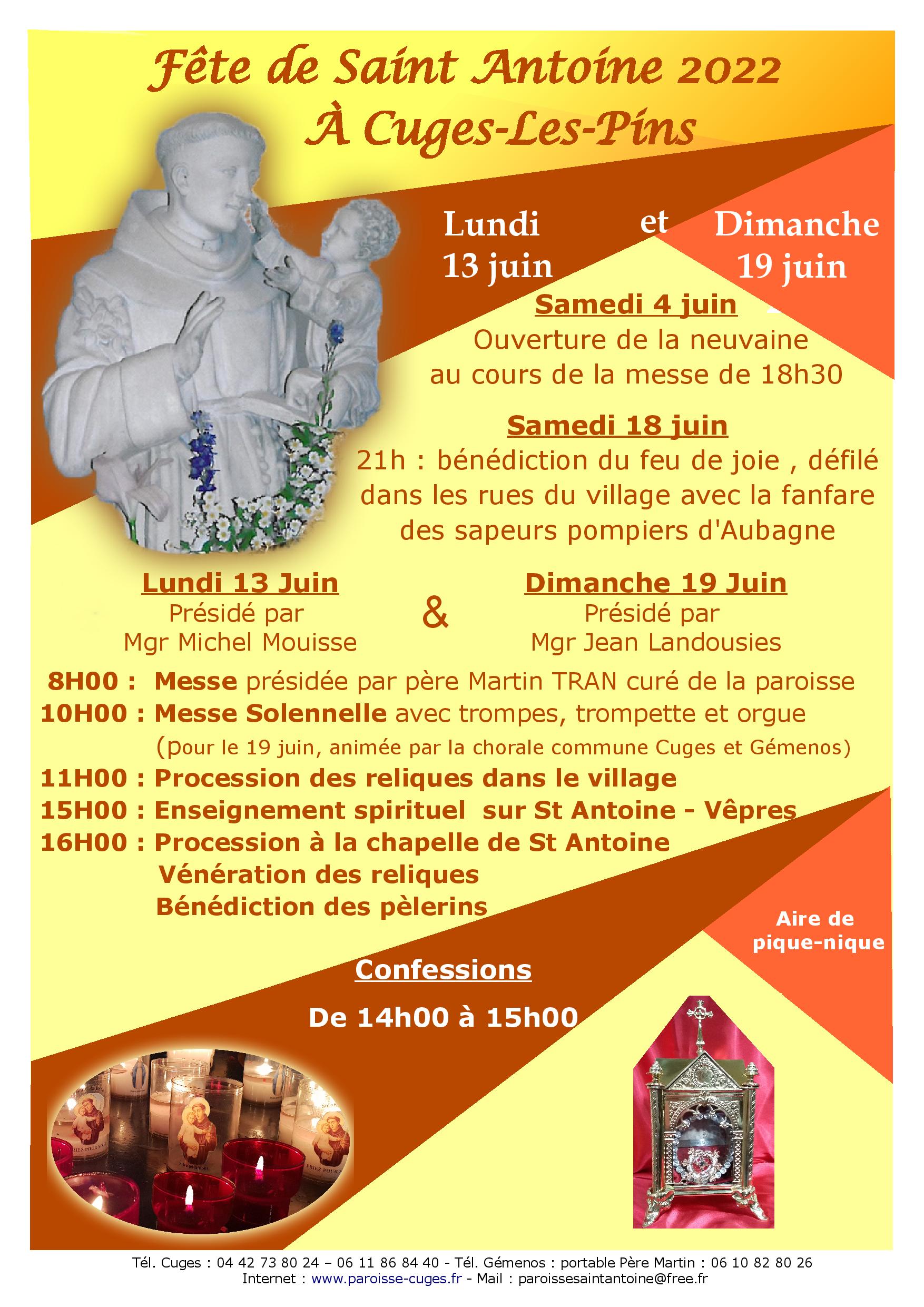Fête de Saint Antoine 2022 - Diocèse de Marseille