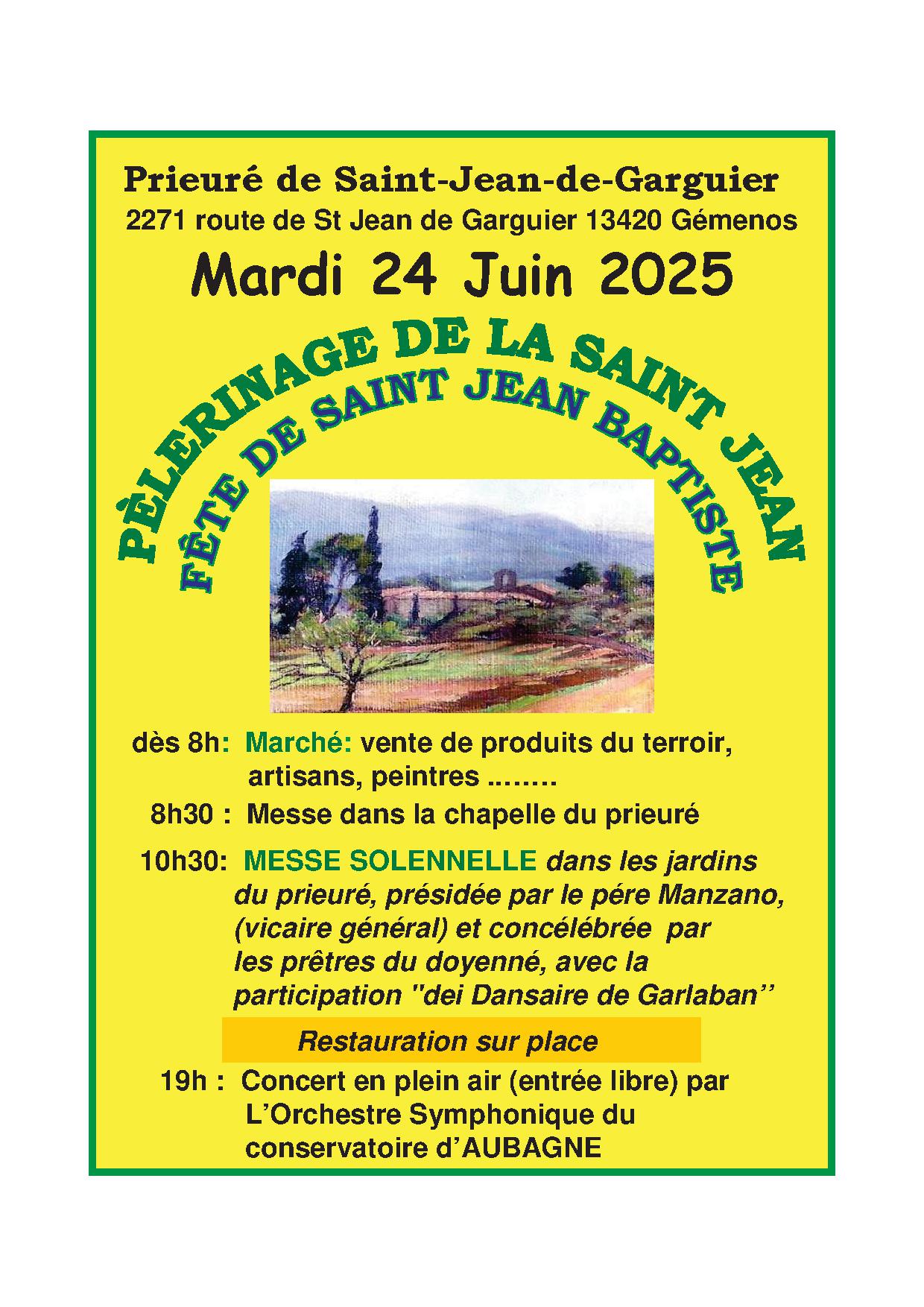 Fête de la st jean-baptiste 2025 - Diocèse de Marseille